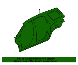 2017 GMC Acadia Body Driver Side Outer Panel 84607873 | GMPartsDirect.com