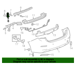 2016-2019 Chevrolet Cruze Rear Bumper Lower Fascia Bracket 23422559 GM ...