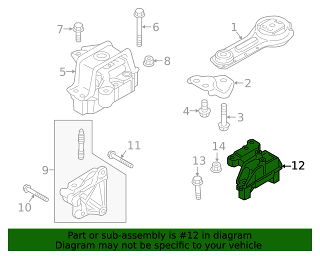 2910A137 - Trans Mount - 2018-2022 Mitsubishi Outlander PHEV | Lasco ...