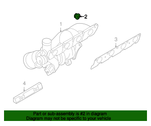 N-908-946-01 - Exhaust Manifold Lock Nut 2008-2023 Audi | Audi OEM Parts