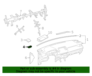2019-2023 Toyota Air Vent Grille 55961-0R010-C0 | Toyota Parts Center