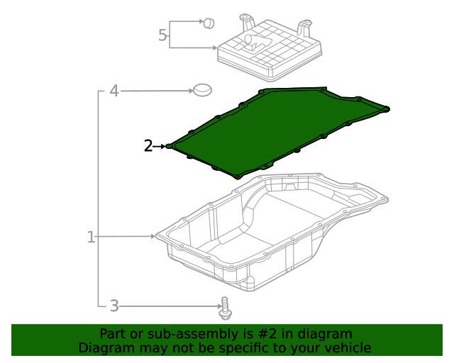 2020-2023 GM Automatic Transmission Pan Gasket 24297922 GM ...