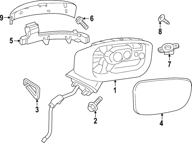 2023-2024 Mazda CX-50 Side Camera VC88-67-RC0 | TascaParts.com