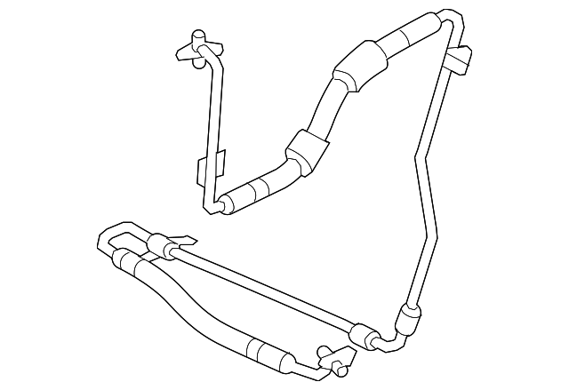 2008-2012 Audi Power Steering Pressure Hose 8K1-422-893-CP | Audi USA Parts