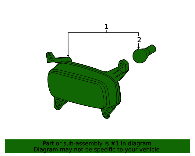 2020-2022 Hyundai Venue Signal Lamp Assembly 92405-K2100 | QuirkParts