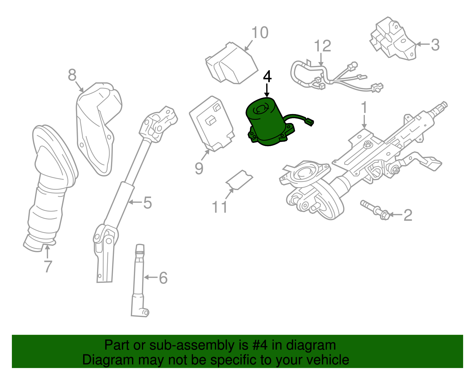 2013-2018 Toyota RAV4 Motor Assembly 80960-0R030 | Toyota Parts Center