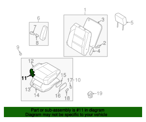 87361-ZC00A - Pad 2005-2015 Nissan | Nissan Parts & Accessories Online