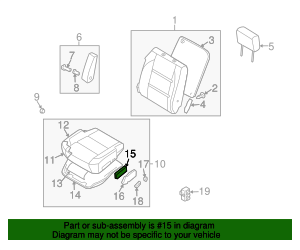 2008-2015 Nissan Switch - Driver's Side (LH) 87066-ZQ00A | TascaParts.com