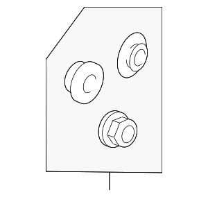 2008-2015 GM Engine Cooling Fan Motor Bolt 89019139 | GMPartsDirect.com