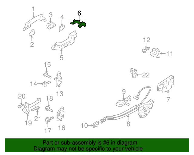 2011-2015 Hyundai Sonata Handle Base Bracket 83495-3S000 | OEM Parts Online