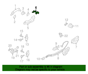 Hyundai - 83485-3S000 - Handle Base Bracket - 2011-2015 Hyundai Sonata ...