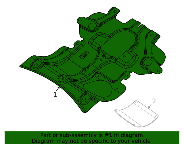 2021-2023 Jeep Lower Shield 68375444ac | TascaParts.com