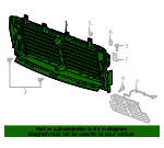 2019-2022 GMC Sierra 1500 Front Bumper Shutter 84641101 | TascaParts.com