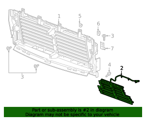 85131839 - Front Bumper Lower Shutter AutoNationParts.com