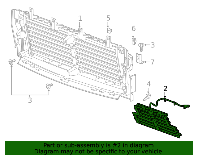 Shutter 85131839 | GMC Parts Canada