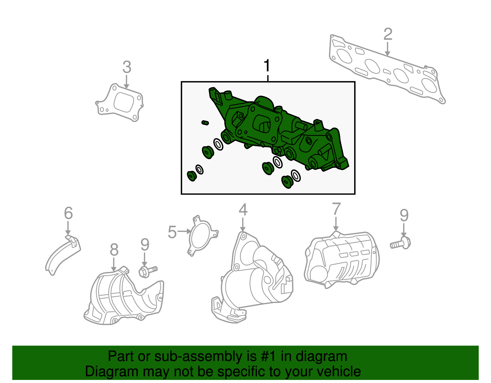 2007-2012 Acura RDX Exhaust Manifold 18100-RWC-A00 | Acura Parts Now
