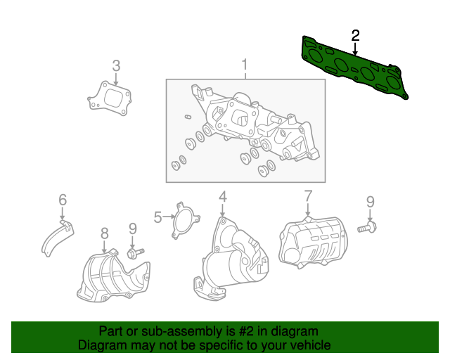 2007-2012 Acura RDX Manifold Gasket 18115-RWC-A01 | OEM Parts Online