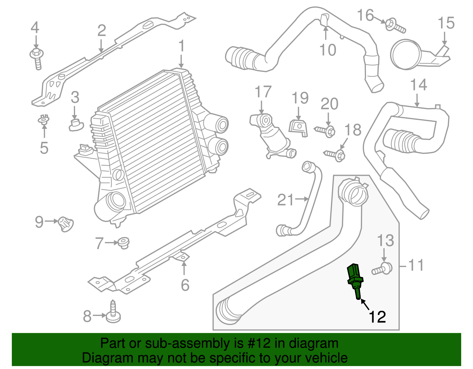 Genuine OEM Ford Part - Manifold Absolute Pressure Sensor AA5Z-9F479-C ...