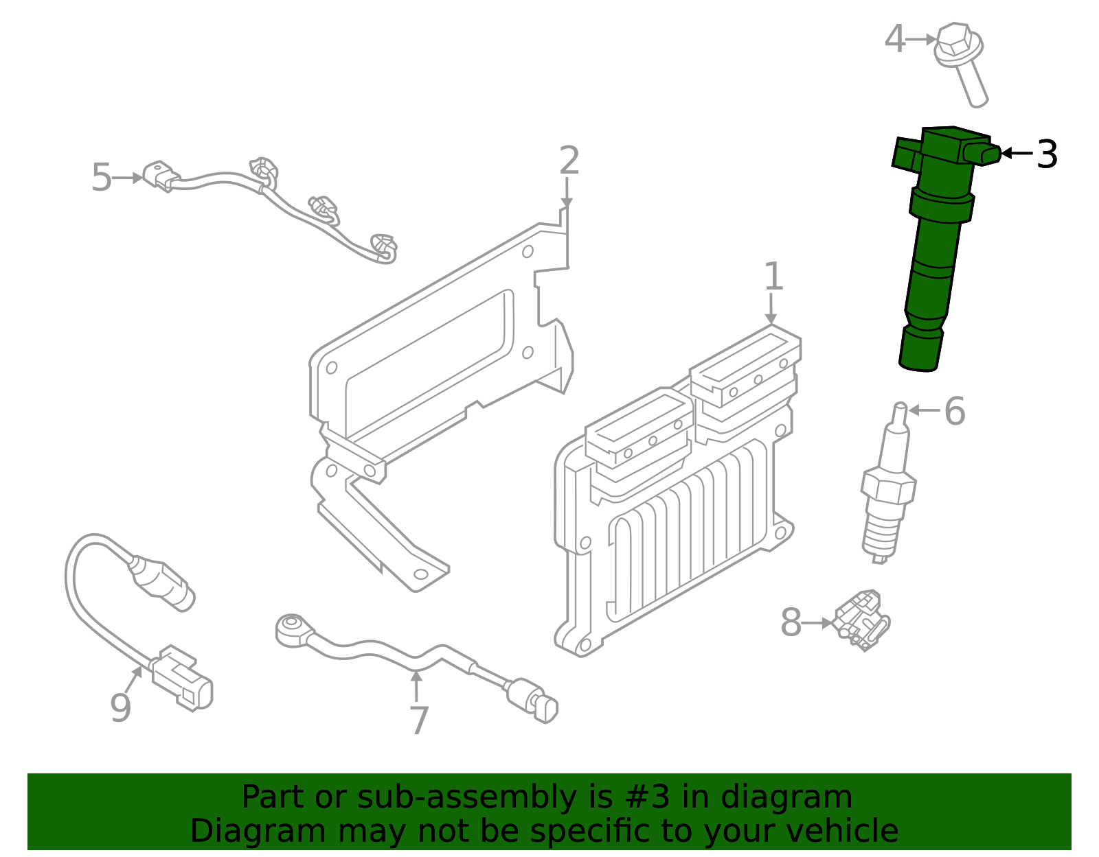Genuine OEM 27310-3L030 Ignition Coil / 273103L030 For Hyundai Genesis ...
