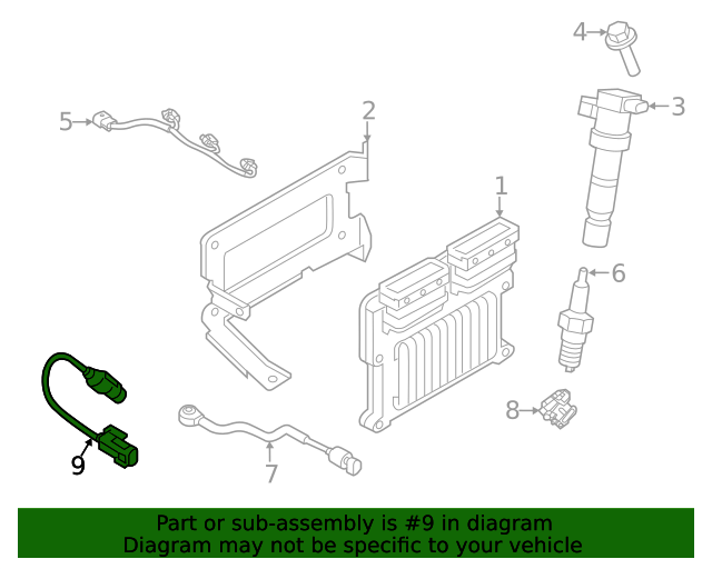 39310-3L200 - Crankshaft Position Sensor 2020-2022 Kia Telluride | Kia ...