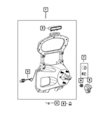 2018-2025 Jeep Wrangler High Mounted Stop Lamp Wiring 68432092AB ...