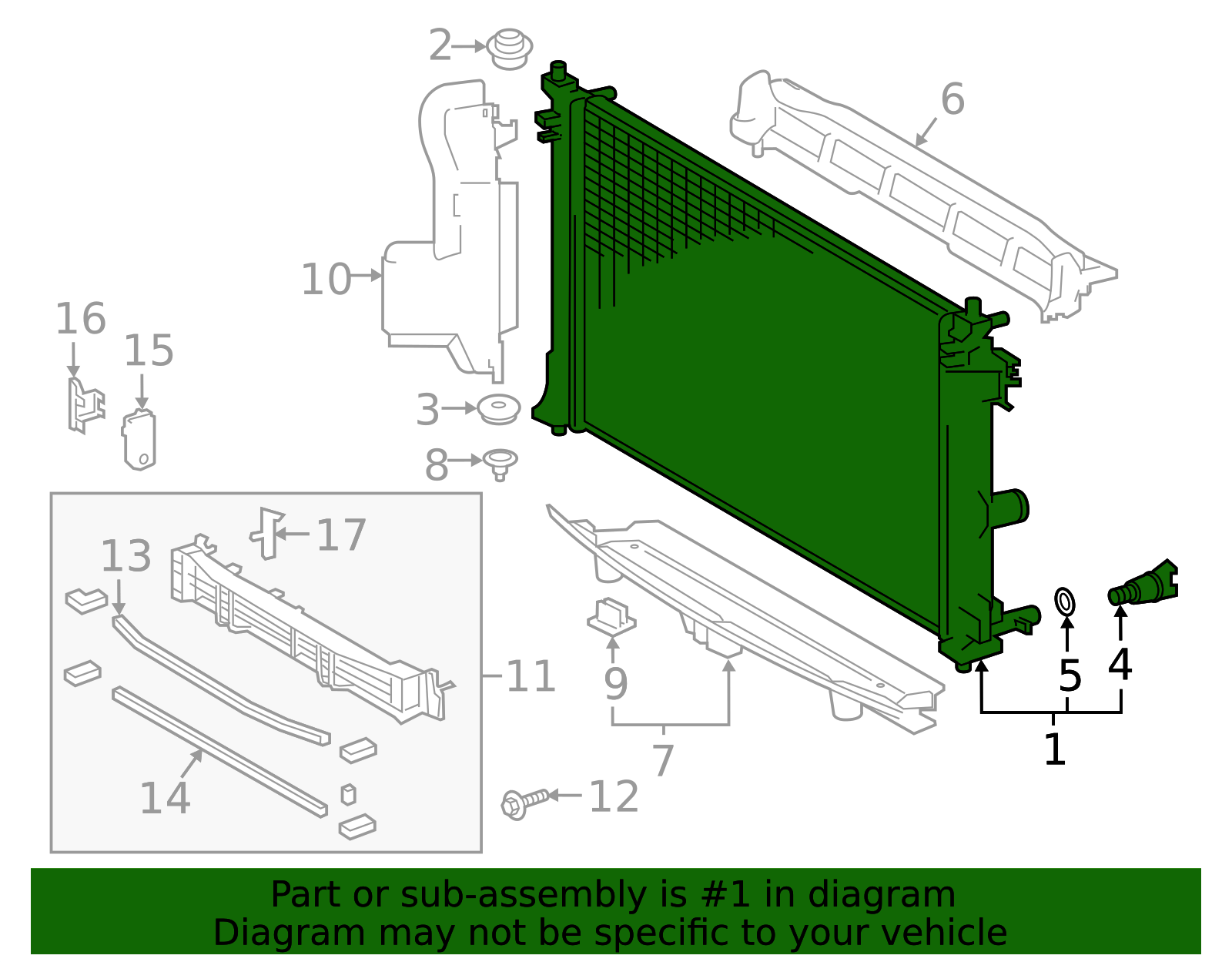 16400-F2180 - 2023-2024 Toyota - Radiator Assembly | Toyota Parts Delivered