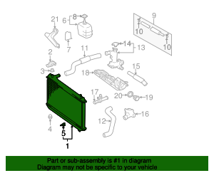 2000-2004 Toyota Avalon Radiator Assembly 16410-AZ040 | Toyota Parts Center