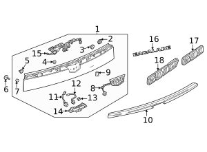 2021-2022 Cadillac Applique Panel 84969407 | GMPartsDirect.com