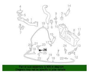 61671378633 - 1995-2001 BMW Nozzle Nut (61-67-1-378-633) | BMW of South ...