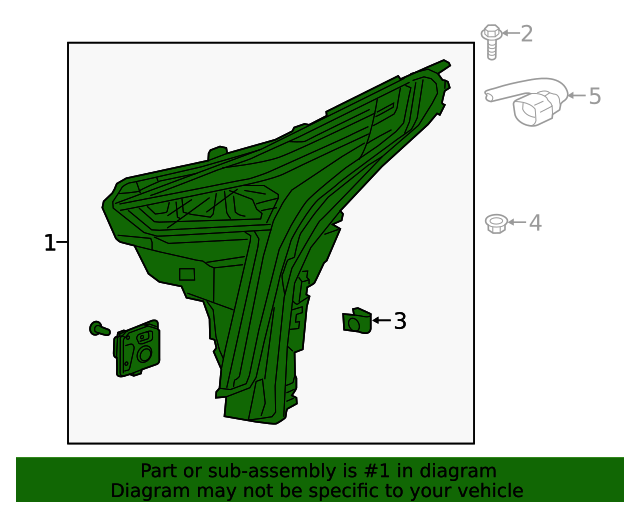 84718735 GM Driver Side Headlamp | GM Parts Store