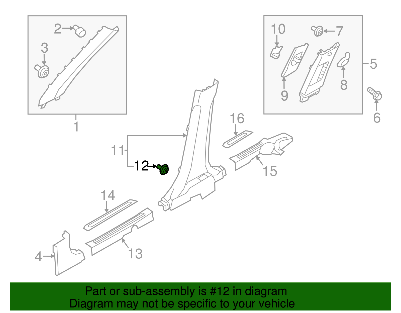 2010-2025 Kia OEM NEW 10-20 Kia Door Trim Panel Retainer Sill Trim Clip ...