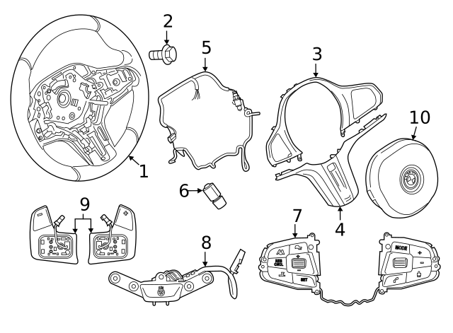 32309882678 - 2021-2022 BMW Steering Wheel (32-30-9-882-678) | BMW of ...