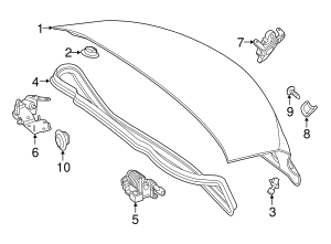 238-750-66-00 - Trunk Lid 2018-2023 Mercedes-Benz | Mercedes-Benz USA Parts