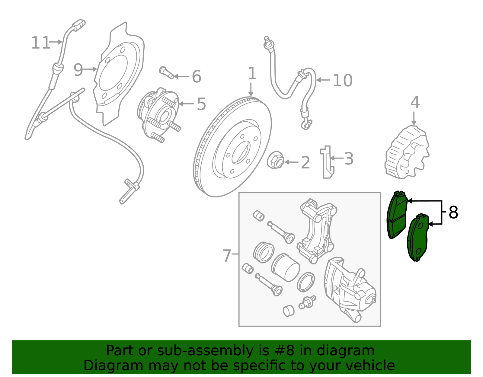 2019-2020 Nissan Maxima Brake Pads Front D1060-9DJ0A | OEM Parts Online