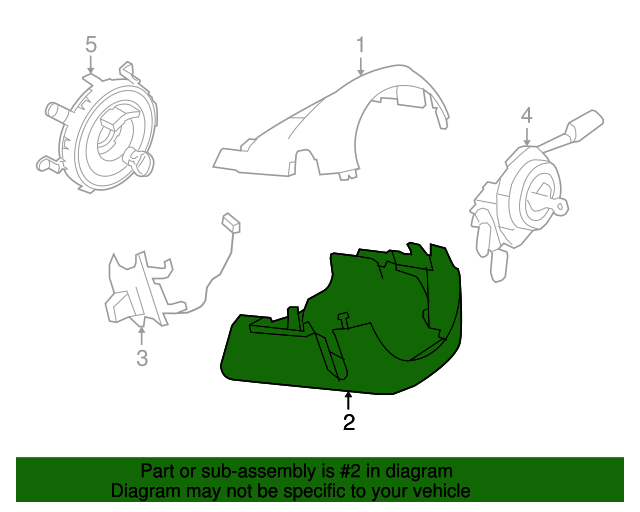 Genuine BMW 61-31-6-966-669 | Lower Column Cover | FREE Shipping on ...