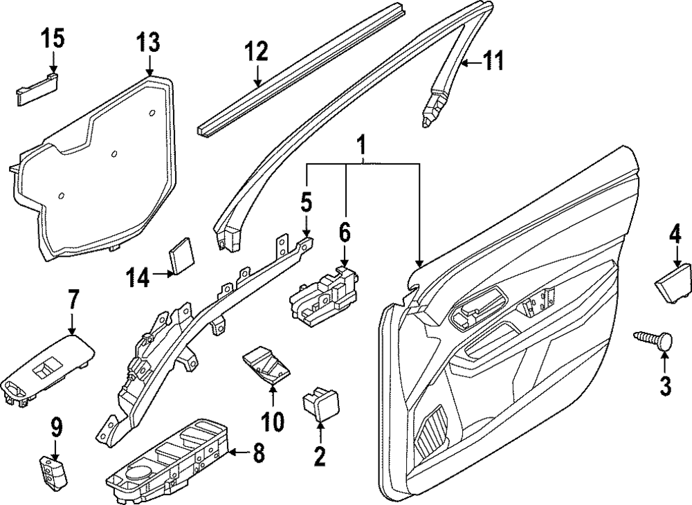 2023-2025 Nissan ARIYA | Window Trim | 802D5-5MP1A | Tom Wood Nissan Parts