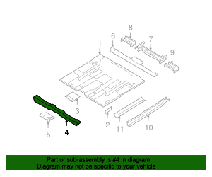 2005 Hyundai Tucson Front Cross-Member 65141-2E000 | QuirkParts