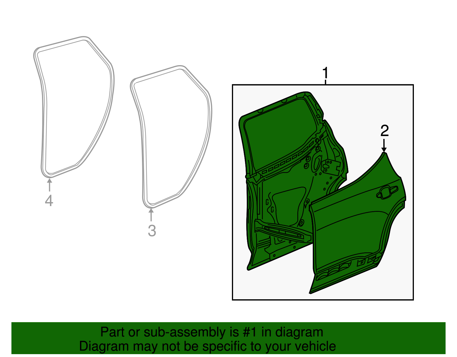 2018-2024 Chevrolet Door 85590664 GM | GMPartsDirect.com
