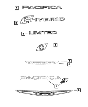 2021-2024 Chrysler Emblem 68464894AA | Mopar eStore