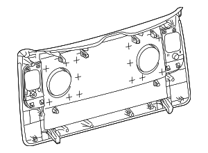 67750-08050-C0 - Lower Gate Trim 2021-2024 Toyota Sienna | Longo Toyota ...