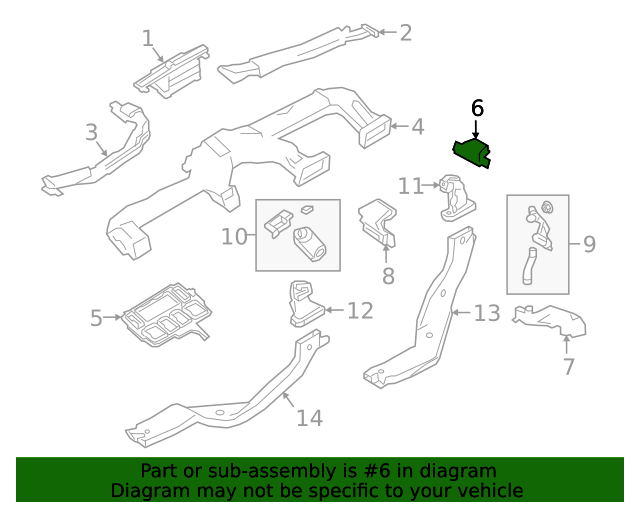 2019-2024 Mazda 3 Side Duct BDGF-61-167 | Florida Mazda Parts