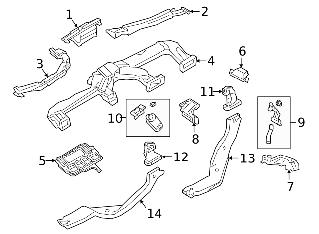 2019-2020 Mazda 3 Heater Duct BDGF-61-16YA | QuirkParts