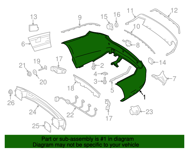 207-885-71-25-9999 - Bumper Cover 2014-2017 Mercedes-Benz | Mercedes ...
