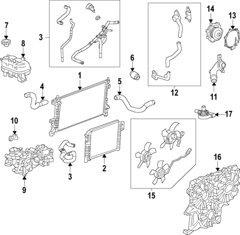 Cooling System for 2022 Chevrolet Tahoe | GM Parts Center
