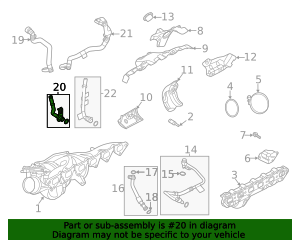 LR121417 - Water Feed Tube - 2019-2020 Land-Rover | LandRoverLakeBluff