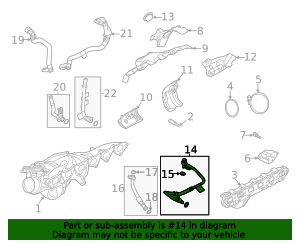 Genuine OEM Oil Line Part# LR175459 Fits Jaguar Land Rover Cary