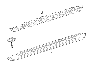 204-690-01-39 - Running Board Reinforcement 2010-2015 Mercedes-Benz ...