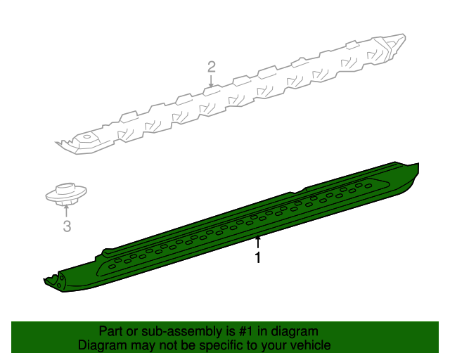 2010-2015 Mercedes-Benz Running Board 204-520-01-00-9051 | MB OEM Parts