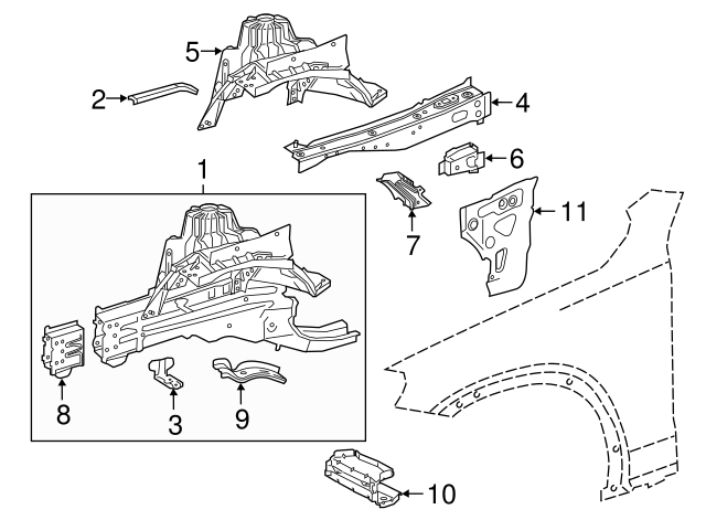 253-620-59-00 - Inner Panel 2016-2019 Mercedes-Benz | Mercedes-Benz USA ...