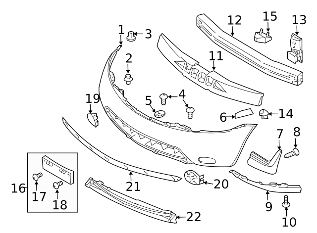 2003-2007 Nissan Murano Front Bumper Grommet 62284-CA000 | Coulter ...